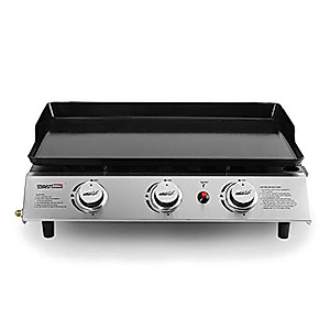 Royal Gourmet PD1300 Portable 3-Burner Propane Gas Grill Griddle,Black