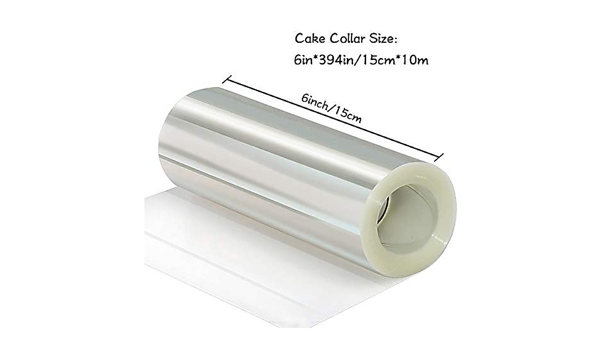 YQL 6-Inch Acetate Cake Collar for Baking & Decorating