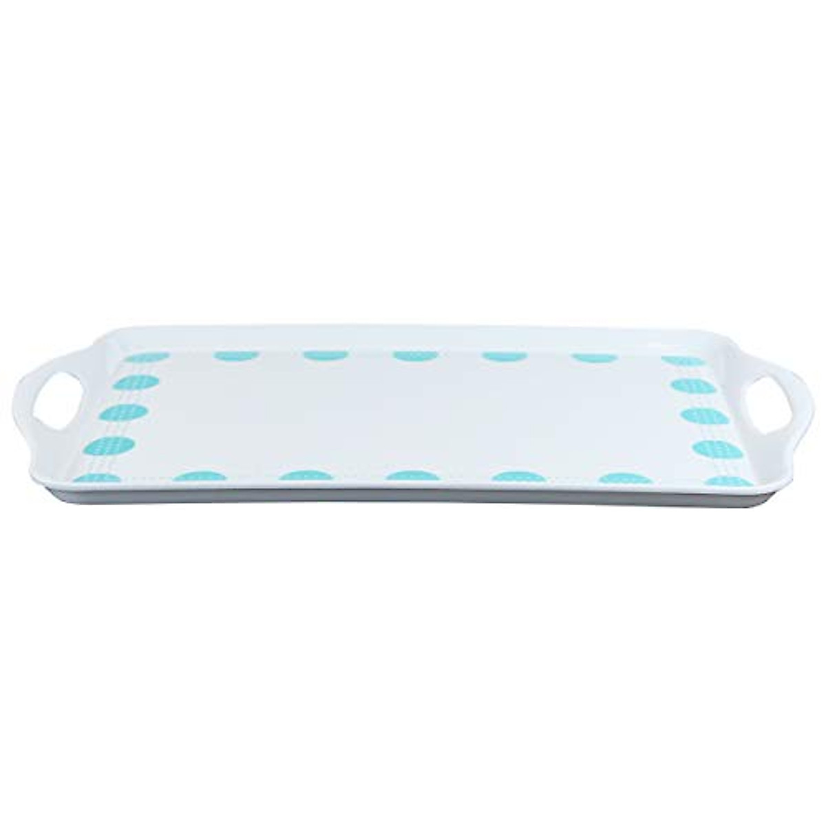 Reston Lloyd Rectangular Melamine Serving/Ottoman Tray, South Beach