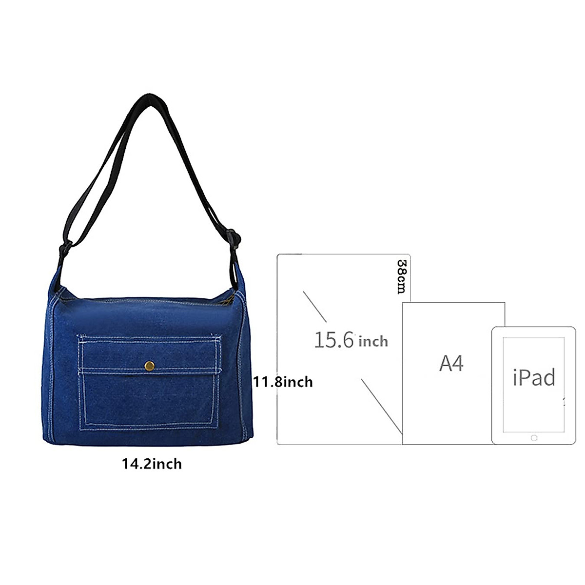 Women Denim Tote Bag Denim Shoulder Bag Hobo Crossbody Handbag Casual School Work Beach Bag(A03)