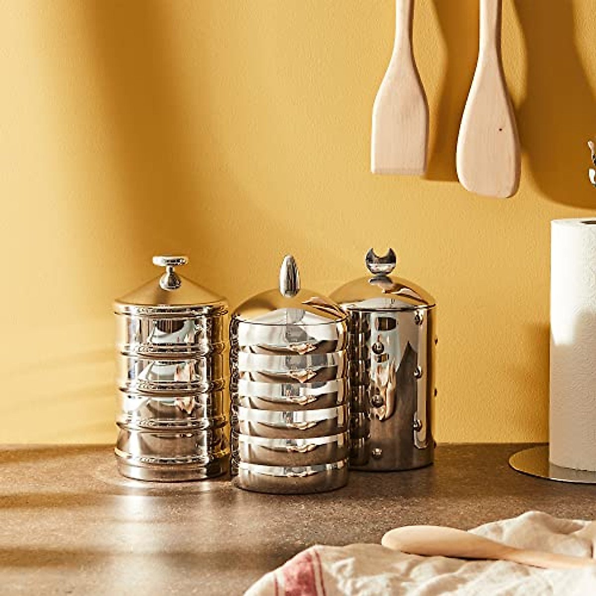 Alessi CB01 Kalisto' 1" Kitchen Box, 1", Silver