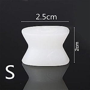 XUEQI 1 Pair Gel Toe Separators,Toe Spacers,Realign Crooked Toes, Hammer Toe, Calluses, Bunions, Hallux Valgus Relief, Corrector pad