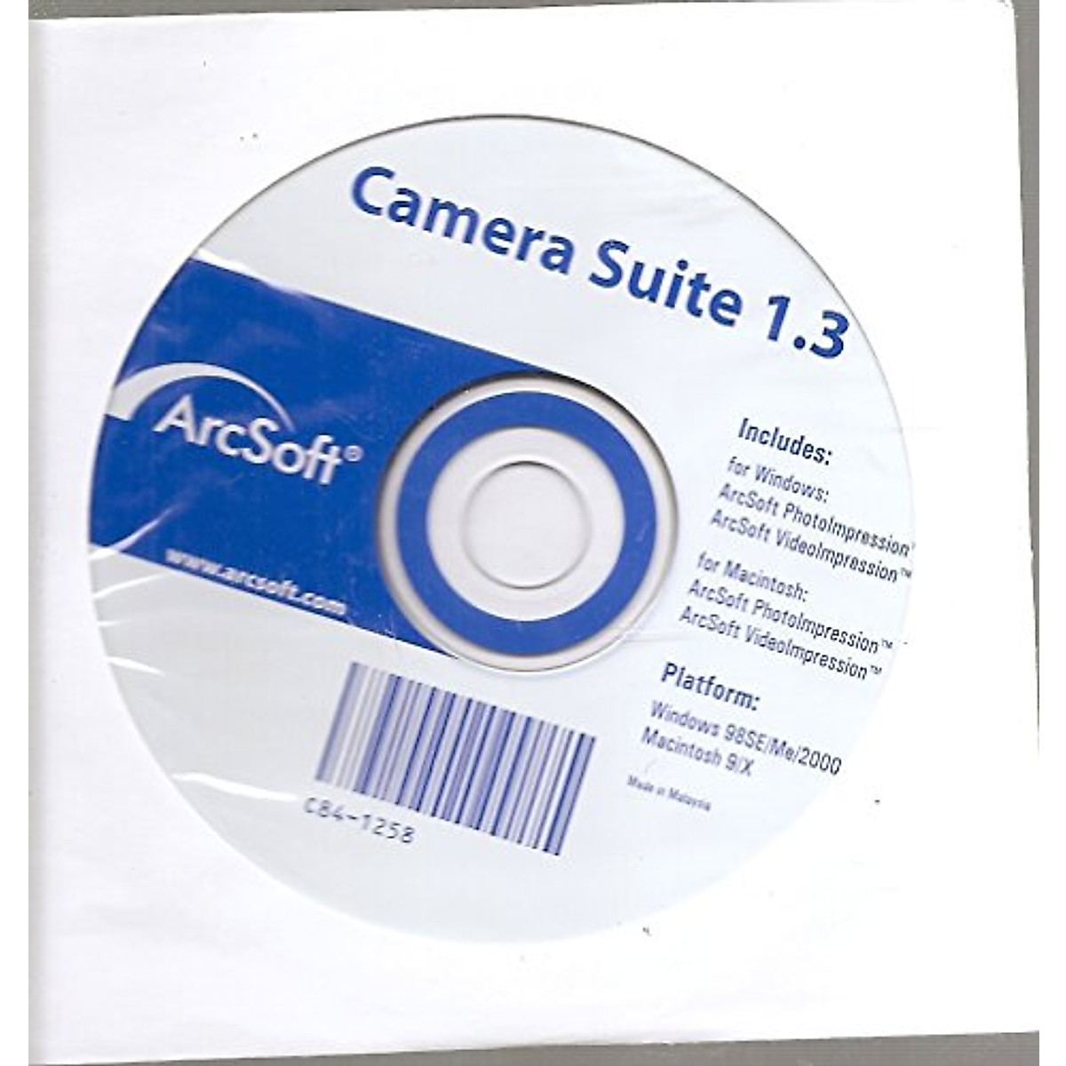ArcSoft Camera Suite 1.3 CD Software for Digital Cameras