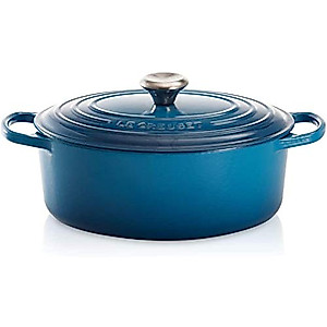 Le Creuset Enameled Dutch Oven Cast Iron Signature Oval Casserole, 31cm, 6.75 Qt, Marseille