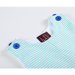 Lil cactus Baby Boys Applique Shortall Overalls Romper, 3-6 Months