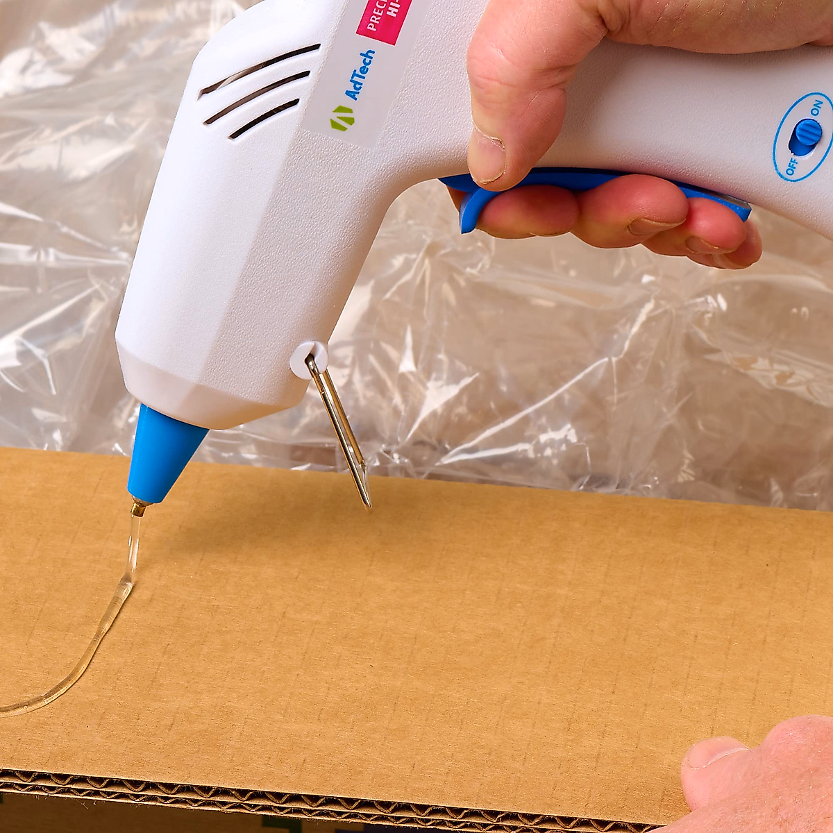 Adtech W229-14ZIP50 4 inch Glue Sticks, 50ct, Clear