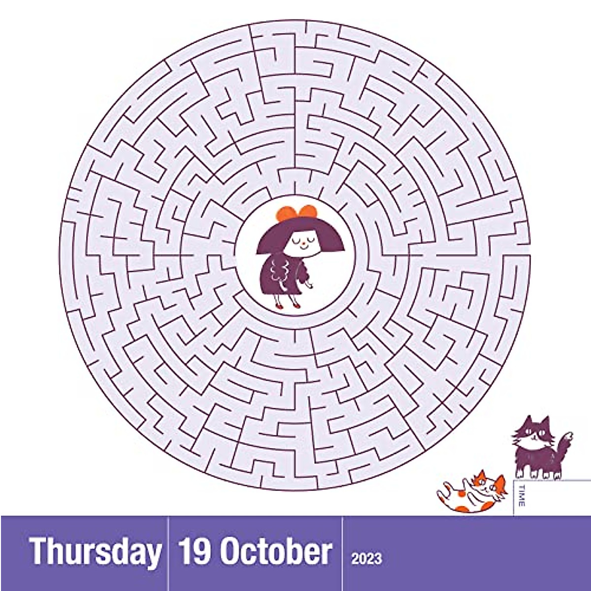 Maze-A-Day Page-A-Day Calendar 2023: Follow the Path to a Sharper Brain!