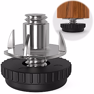 KOMOHOM 8 Pack 5/16-18 Stainless Steel Screw-in Furniture Levelers, Adjustable Furniture Levelers Screw in Threaded,T- Nut Kit Threaded Leveling Feet Glides for Table, Chair, Furniture Legs