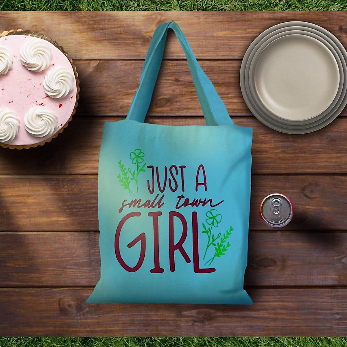 SPHENNE Canvas Tote Bag (Sky Blue)