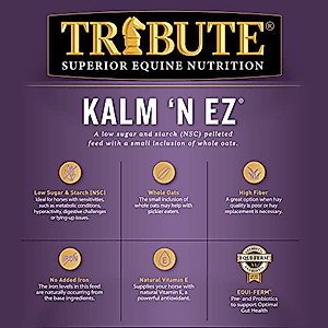 TRIBUTE Kalmbach Feeds Kalm 'N Ez Textured for Horse, 50 lb