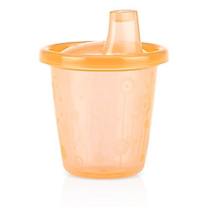 Nuby 4-Pack Wash or Toss Cups with Spout, Colors May Vary