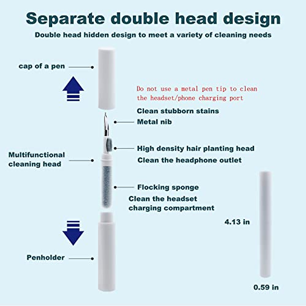 Geeice AirPods Pro Case with Cleaner kit and Replacement Ear Tips, 3 in 1 Soft Silicone Full Protective Cover with Keychain, Cleaning Pen and Noise Reduction Hole Eartips(S/M/L), Black