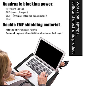 Anti-Radiation Protection Kits, Laptop Radiation Protection Pad*1 & WiFi Router Cover Guard*1 Anti EMF/RF Radiation, 5g Protector from Router and Laptop