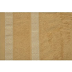 CASA COPENHAGEN Solitaire Luxury Hotel & Spa Quality, Beach Towel, 600 GSM Premium Cotton, 2 Piece Bath Sheet Set, Size - 36 x 72 Inches - Beige