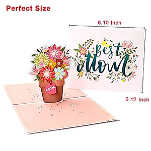 Mothers Day Card From Daughter Son, Mothers Day Pop Up Card With Envelopes, Happy Funny Mothers Day Card, Mothers Day Gifts, Birthday Card, Thanksgiving Cards, Thank You card.