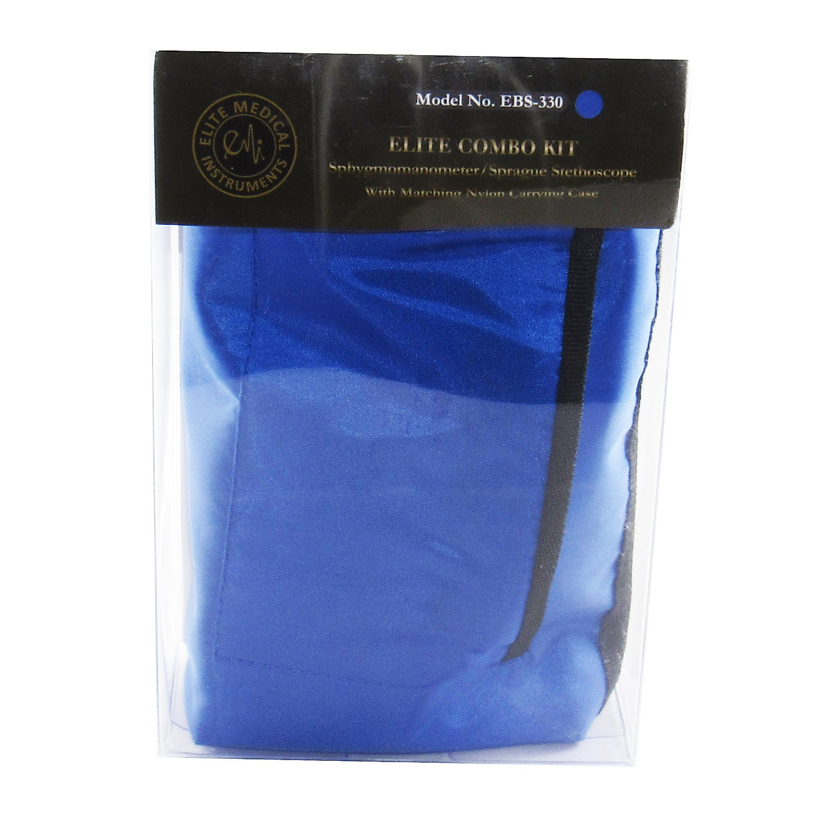 EMI Royal Blue Sprague Rappaport Stethoscope and Aneroid Sphygmomanometer Manual Blood Pressure Set Kit - #330