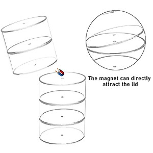 FEMELI Belt Organizer, Acrylic Display Case with 5 Layers Storage Holder for Watches, Jewelry, Makeup, Bracelets, Rings,Toys Accessories