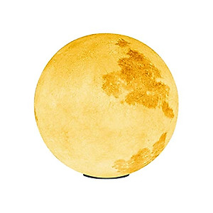 JSBDPHW Creative Moon Shape Pillar Lamp Modern Simple LED Post Light Outdoor Waterproof Column Light Courtyard Wall Lamp Villa Garden Lawn Decoration Landscape Light