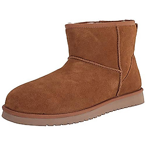 Koolaburra by UGG mens Burra Mini Ankle Boot, Chestnut, 9 US
