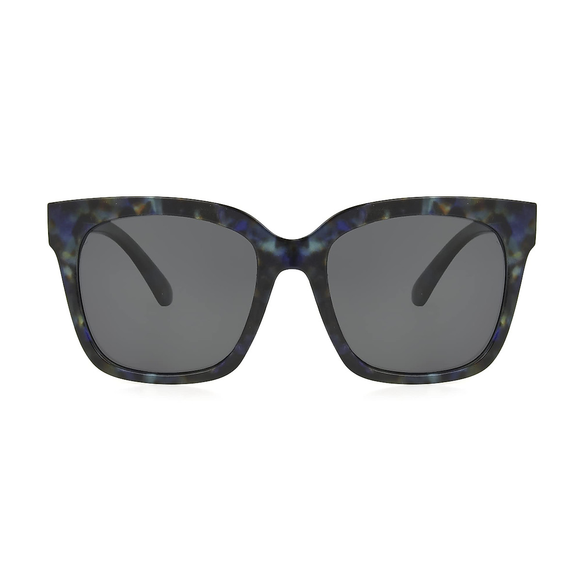 Foster Grant womens Addison Polarized for Digital Sunglasses Sunglasses, Blue Multi Tortoise, 53mm US