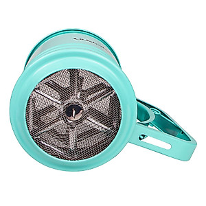 Webake Flour Sifter for Baking Stainless Steel One-handed Small Flour Sieve Kitchen Sifter Cocoa Powder Sieve Baking Supplies Stylish Green