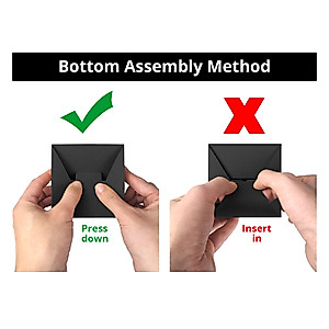 Fairlegend Small Black Gift Boxes 4x4x4 Black Kraft Paper Boxes for Gifts, Party Favors, Showers, Crafts, Candy Boxes, 100 Pack, Matte Black, 4 x 4 x 4 inches