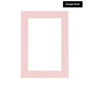 14x18 Mat Bevel Cut for 12x16 Photos - Acid Free Soft Pink Precut Matboard - For Pictures, Photos, Framing - 4-ply Thickness