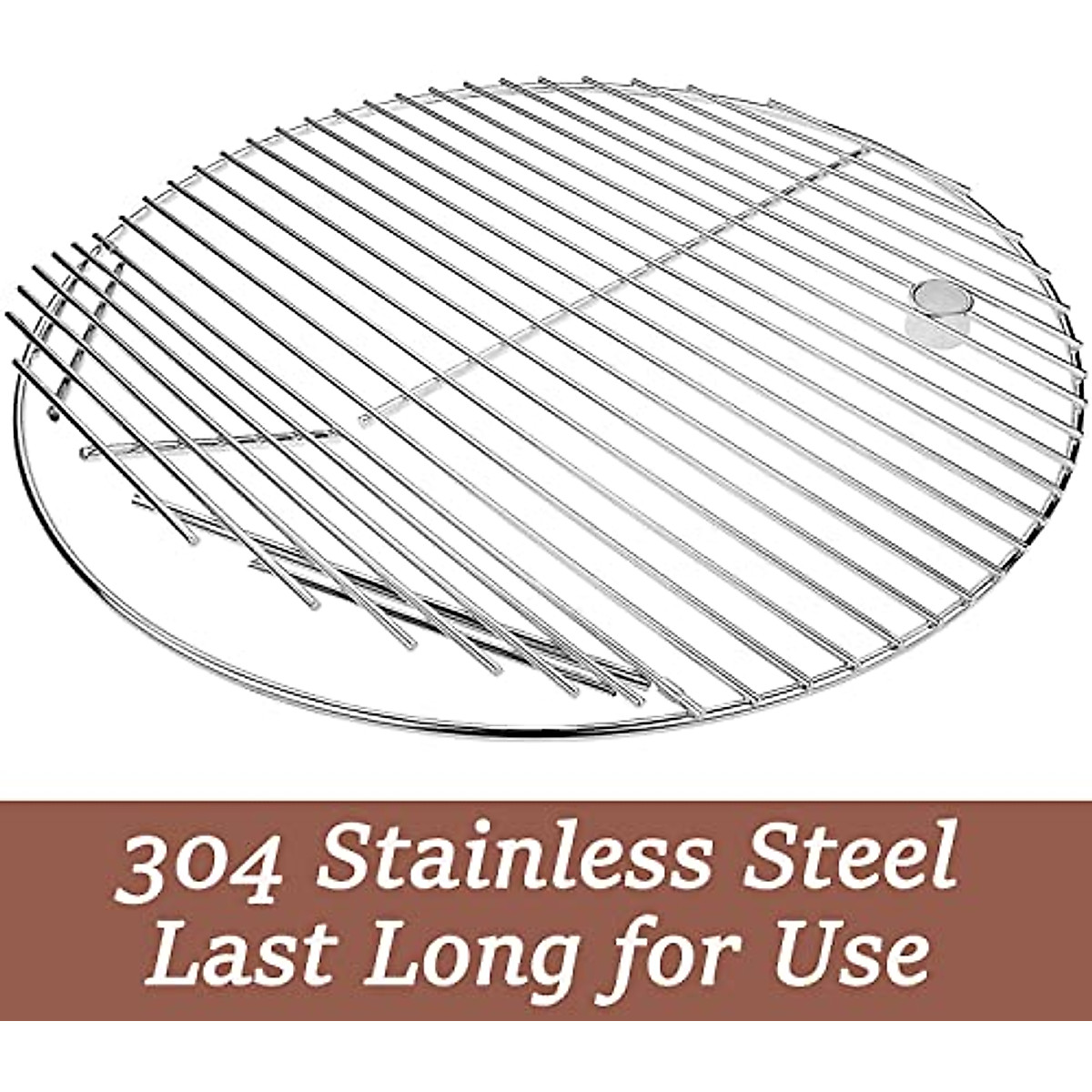 QuliMetal 19.5" 304 Stainless Steel Round Cooking Grid Grate for Akorn Kamado Ceramic Grill, Pit Boss K24, Louisiana Grills K24, Char-Griller 16620
