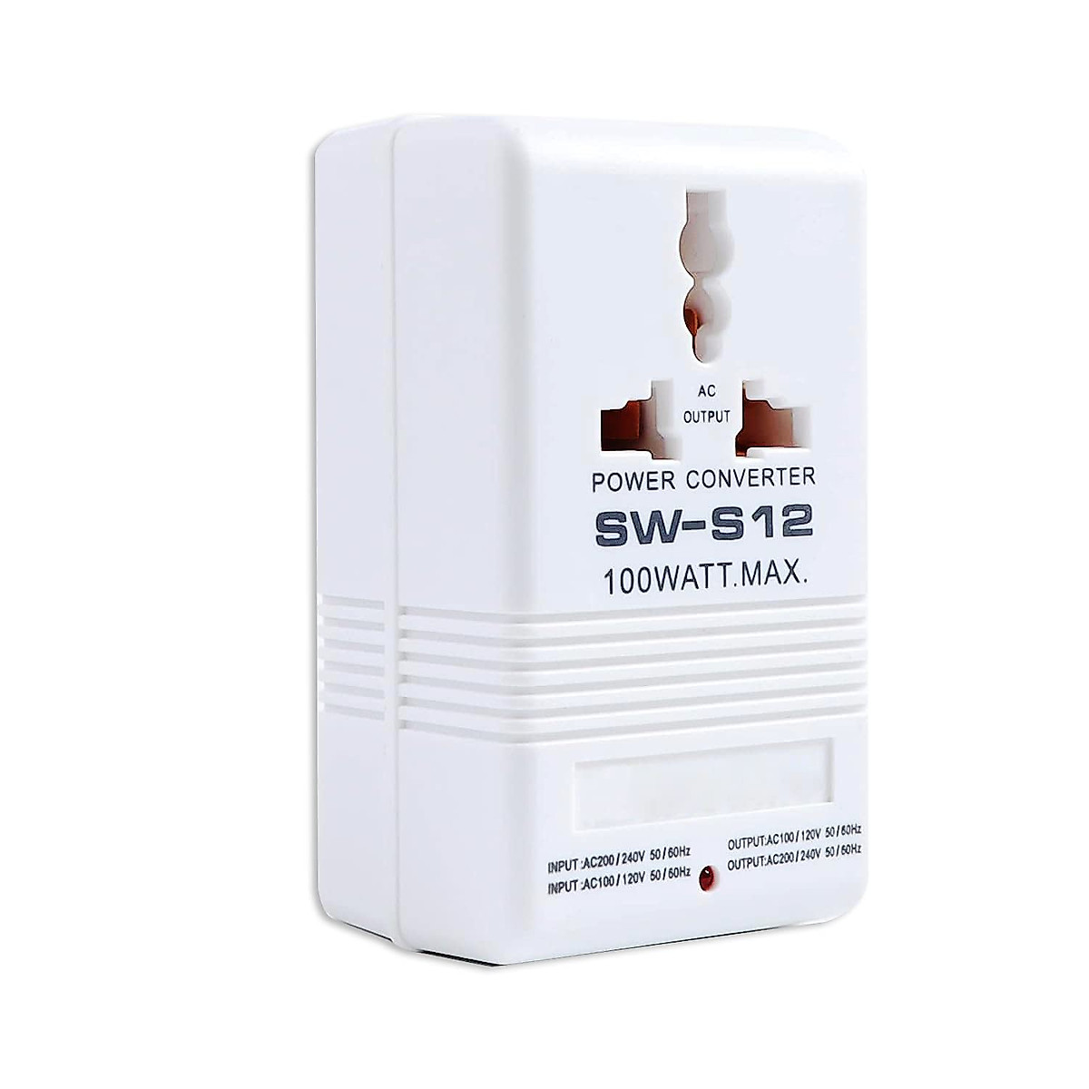 110V to 220V 100W Voltage Converter Travel Adapter, Power Converter AC 110V to 220V Step-Up & Down Voltage Converter Transformer