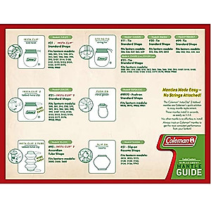 Coleman 21 Insta-Clip Sock Tab Mantles - 8 Pack