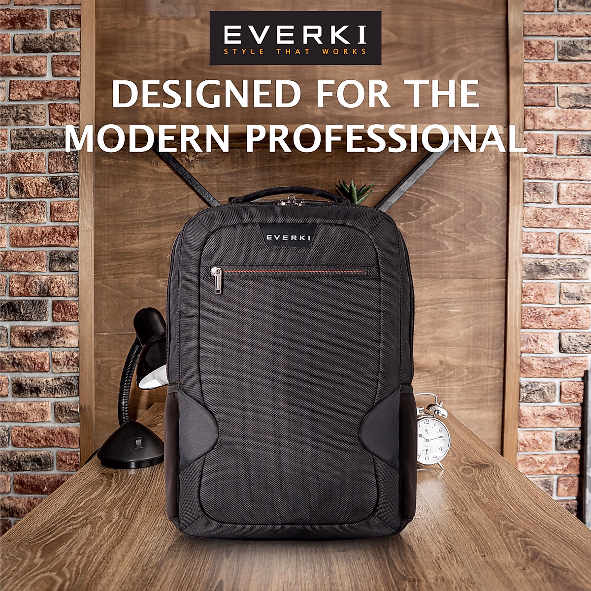 EVERKI Studio Slim Business Professional 14.1-Inch/MacBook Pro 15 Laptop Backpack, Lightweight, Men or Women (EKP118)