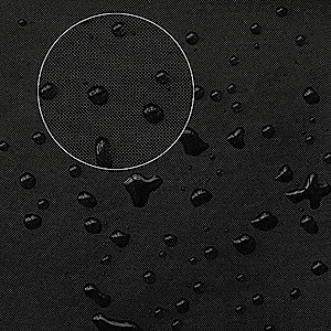 HGPFCB Outdoor Furniture Cover Garden Waterproof Protective Cover Garden Furniture Cover Terrace Furniture Cover Table Cover 420D Oxford Furniture Cover (Black ,Silver ) -220x90x80cm(86x35x31inch)