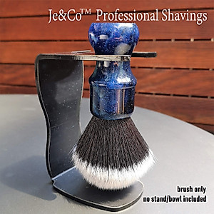 Je&Co Luxury Synthetic Shaving Brush With Aesthetic Resin Handle, 24mm Extra Dense Knot