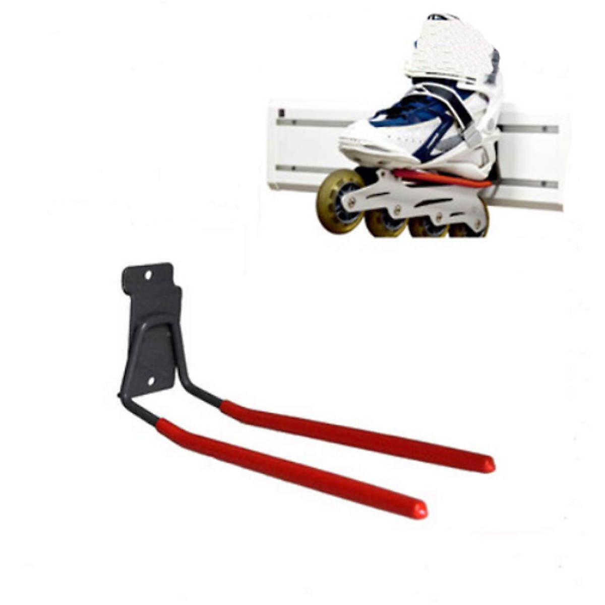 mkki Ski and Snowboard Boot Wall Hanger Wall Storage Roller Skates Wall Rack Wall Mount for Ice Skates & Roller Skates Boot (B)