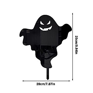 Halloween Garden Stakes Stakes Decorative Ghost Yard Sign Outdoor Decorations Outdoor Statues Decorations Yard Yard Signs Halloween Yard Art Props Scary Holiday Home Porch Party Supplies (A02)