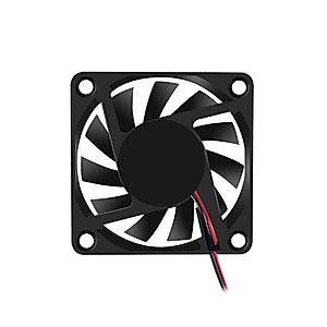 Dorhea Fan 60x60x10 mm DC 12V 6010 Brushless Cooling Fan, Replacement Ball Bearing 60mm Fan for Cooling DIY PC Computer Case Fan - 2 Pin Case Fan (Pack of 4Pcs)