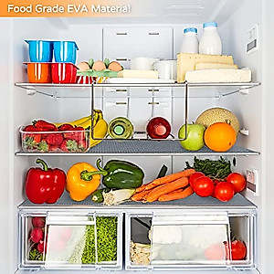 Shelf Liners for Kitchen Cabinets Washable Refrigerator Liners Oil-Proof Drawer Liners for Kitchen Dining, 12 in x 20 FT, Gray (12 Inches x 20 FT x 1 Roll)