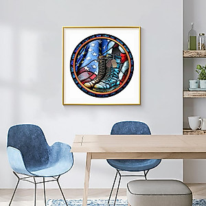 Stalente Diamond Painting Kits for Adults, 5D DIY Diamond Art Kits for Beginners Round Full Drill Diamond Painting for Home Wall Decoration Gift 12×12inch, Boots