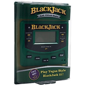 Mega Gambling Electronic Game Pack - Solitaire Handheld Game - Blackjack Handheld Game - Poker Handheld Game