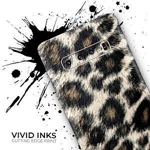 DesignSkinz Light Leopard Fur Protective Vinyl Decal Wrap Skin Cover Compatible with The Samsung Galaxy S20 (Screen Trim & Back Glass Skin)