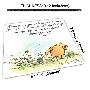 Manslator Anime Mouse Pad - Braver Than You Believe Laptop Desk Accessory, Gaming & Cute Design