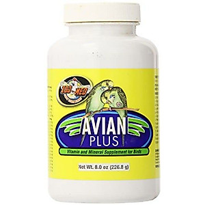 Zoo Med Laboratories BZMA378 Avian Plus Bird Vitamins, 8-Ounce