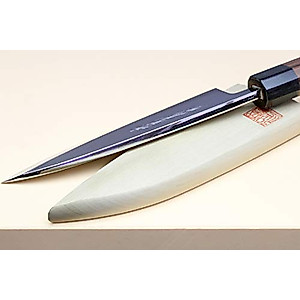 Yoshihiro Ginsanko High Carbon Stainless Steel Mizu Yaki Hongasumi Deba Japanese Fillet Chef Knife 6.5inch (165mm)