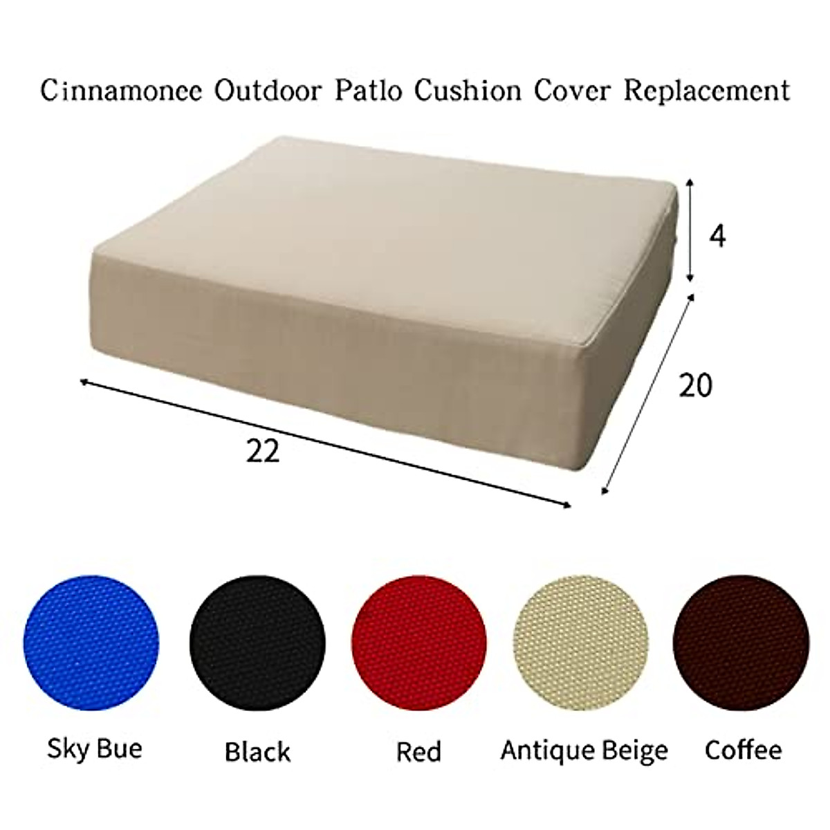 Thick Plastic Outdoor Chair Protectors Cushion Covers Extra Large Chair Seat Slipcovers for Living Room Sofas Couches Loveseats, Grey Beige, 4 Count (Pack of 1)