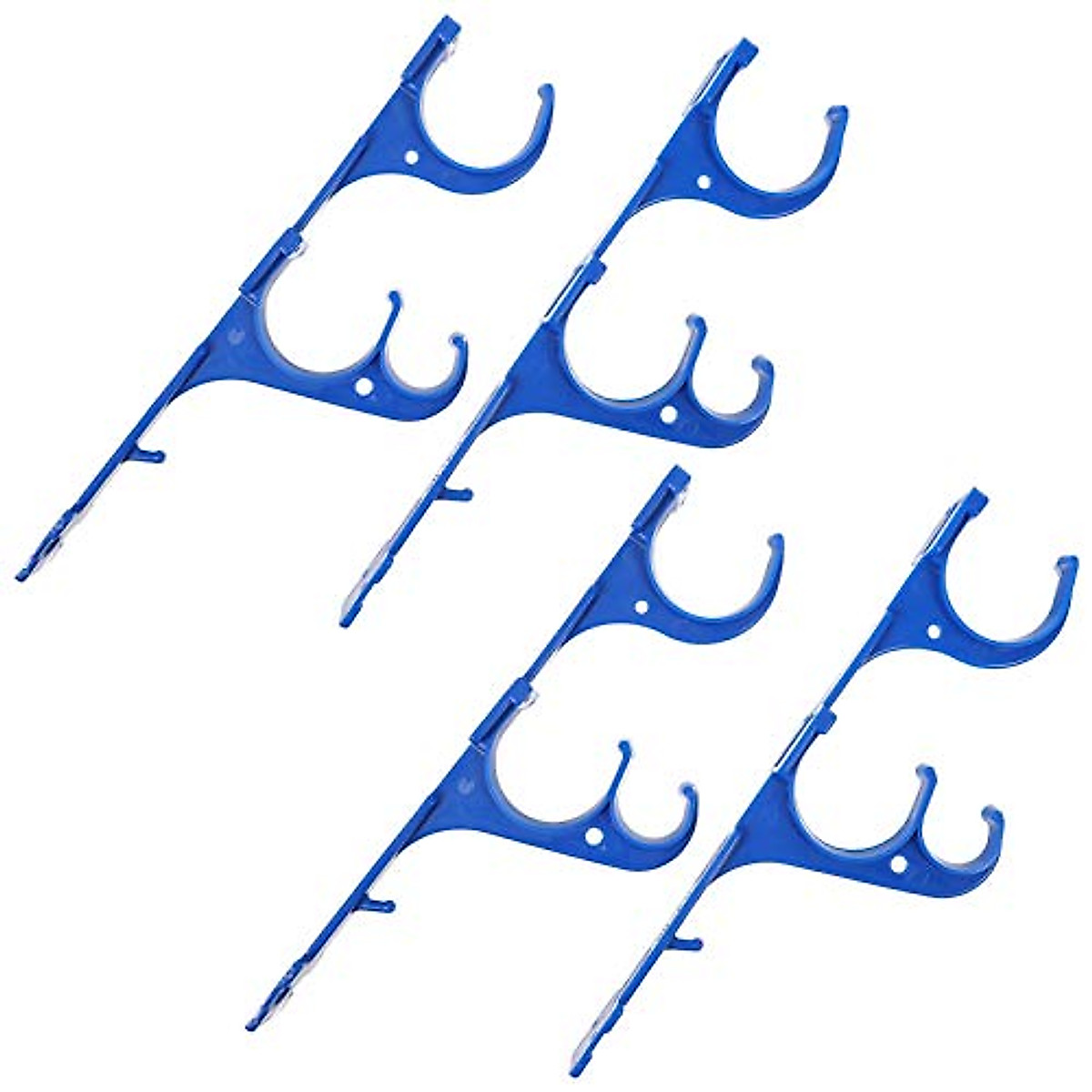 YARNOW Vacuum Stand 4pcs Pool Pole Hose Hanger Wall Hooks for Telescopic Poles Skimmers Leaf Rakes Nets Brushes Vacuum Garden Tools Swimming Pool Accessories Cleaning Tool