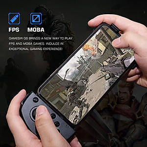 Mobile Game Controller GameSir G6, Android Wireless Bluetooth Gaming Controller, One-Handed Gamepad with Joystick for CODM/PUBG/ROS