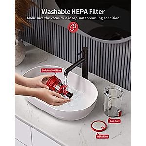 BuTure Cordless Vacuum Cleaner, Powerful Stick Vacuum with 380W 30KPa, 35min Runtime Lightweight Vacuum Cleaners with Telescopic Tube and Detachable Battery Handheld Vacuum for Carpet/Floor/Pet/Stair