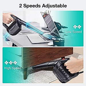Compressed Air, MECO High Pressure Air Duster Blower Computer Cleaner Keyboard for Cleaning Dust, Hairs, Crumbs for Computer, Laptop, Tower Fans, Printer, Replaces Compressed Air Cans