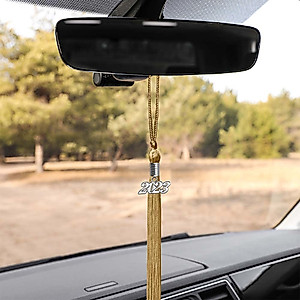 Endea Graduation Single Color Tassel with Silver Date Drop (Antique Gold, 2023)