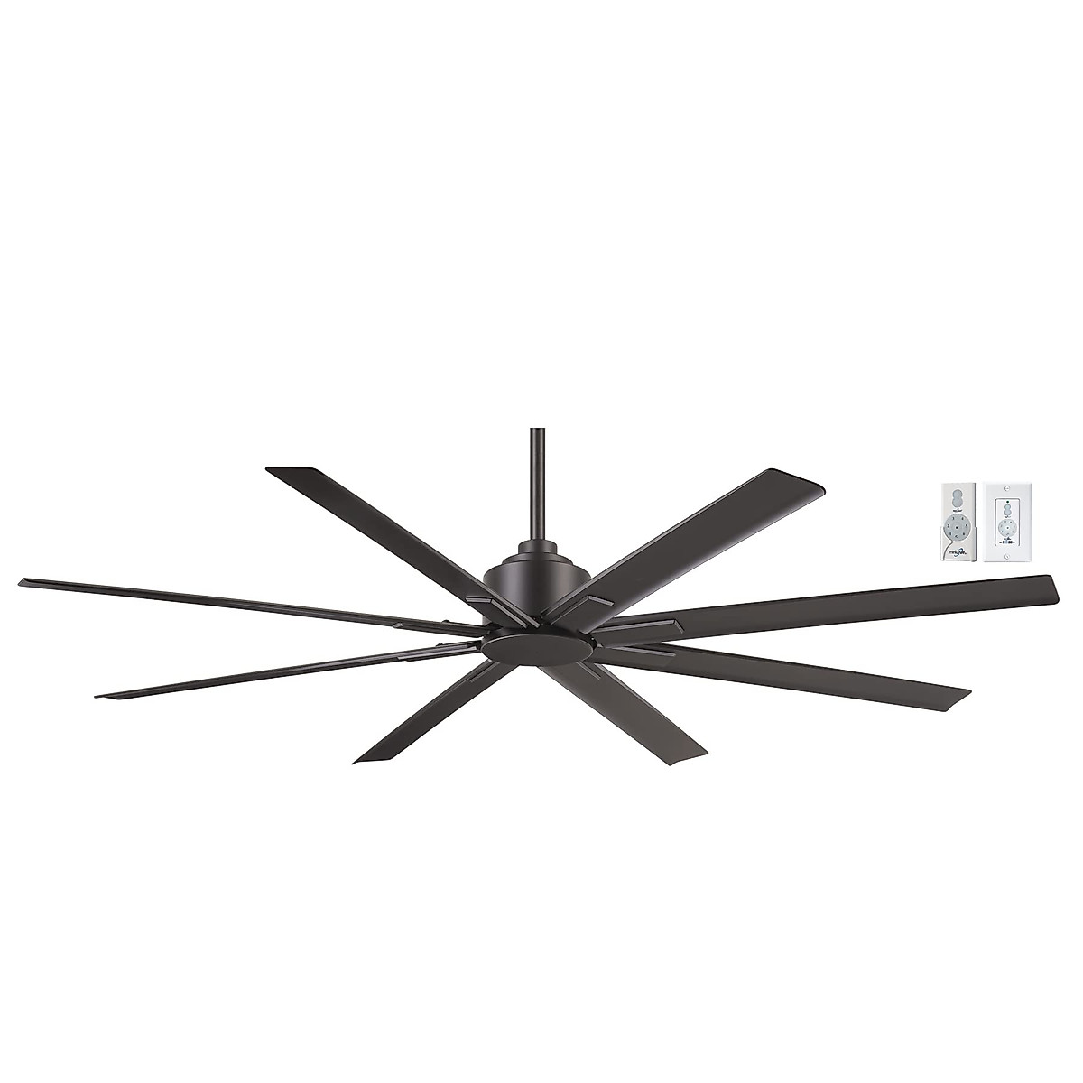 MINKA-AIRE F896-65-SI Xtreme H20 65" Outdoor Ceiling Fan with Remote and Wall Control, Smoked Iron Finish